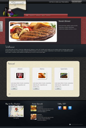 Elegante Restaurant – Tekla Design Dashboard
